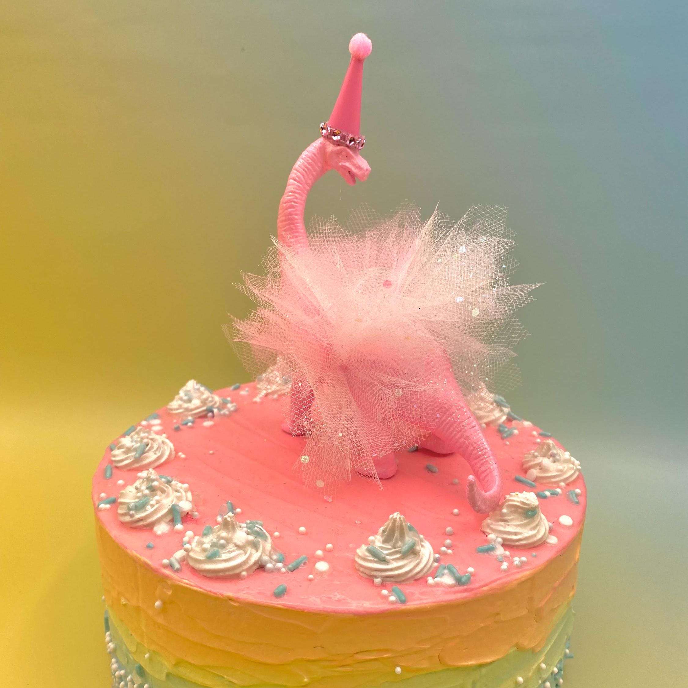 Dinosaur Decoration Dinosaur Baby Shower Cake Topper Princess Dinosaur ...