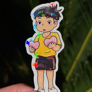 Sosuke Heart Studio Ghibli Stickers Cute Sparkle Holographic Sticker ...