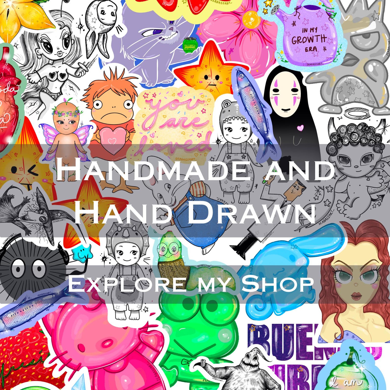 Cute Sardine Stickers | Cute Sparkle Holographic Sticker | Best Friend ...