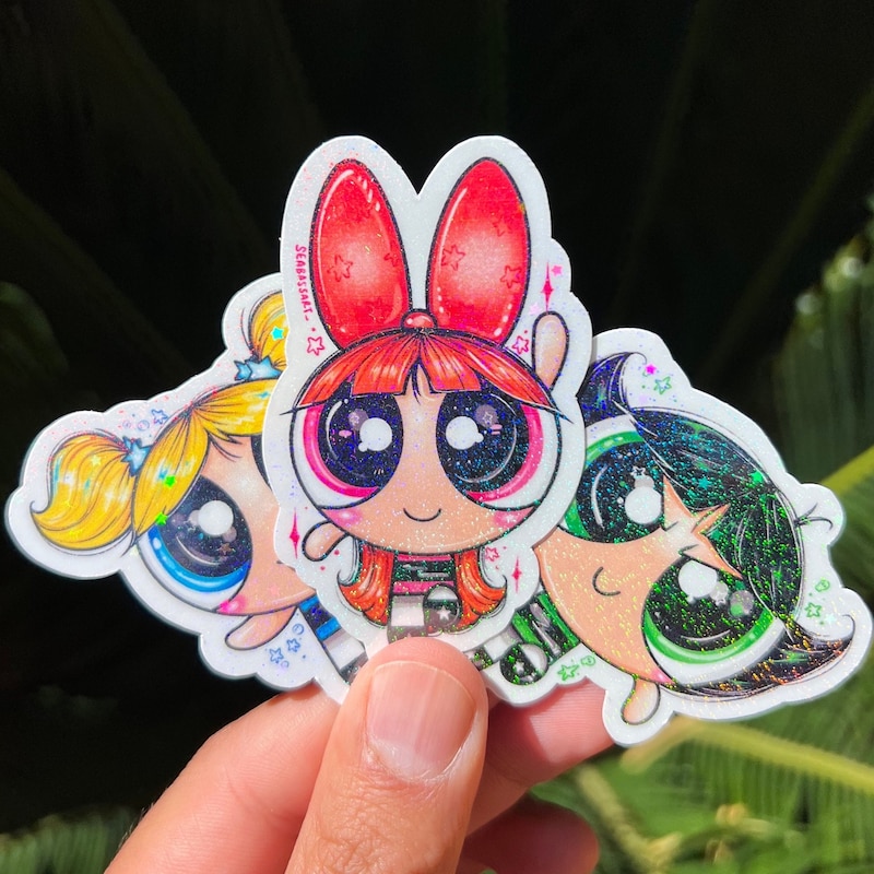 Bubbles Powerpuff Sticker - Etsy