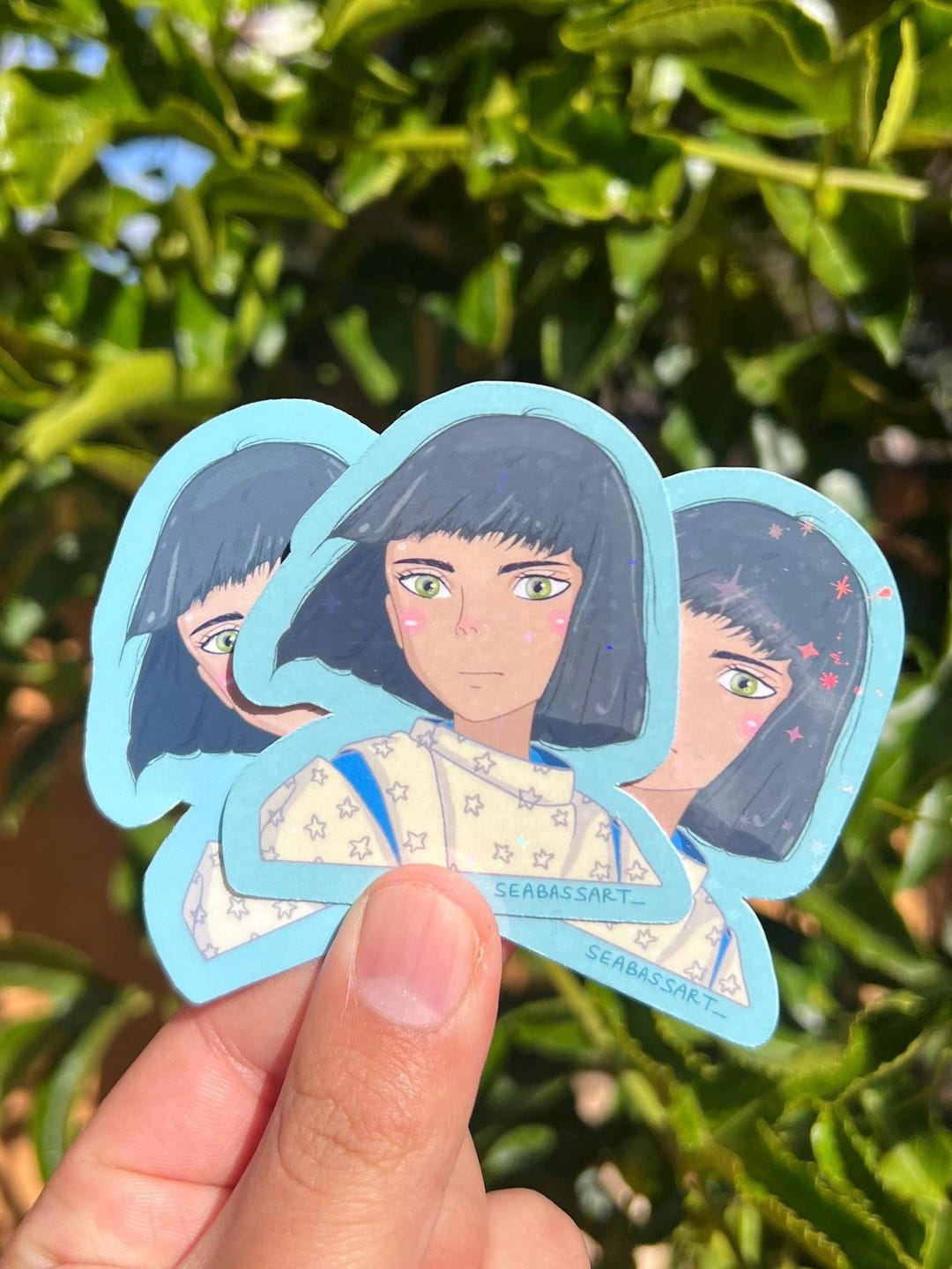 Haku Studio Ghibli Stickers Cute Sparkle Holographic Sticker Best ...