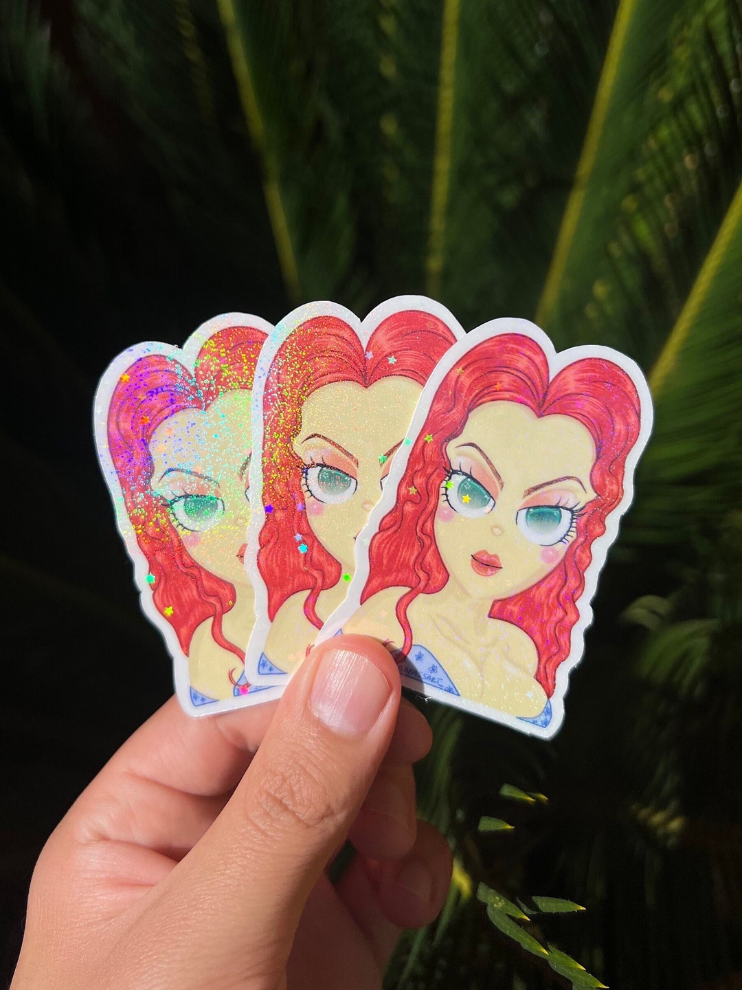 Koko Abunai Sisters Stickers | Cute Sparkle Holographic Sticker | Best ...