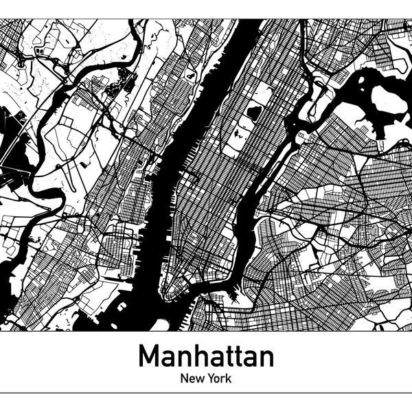 Laser Cut Maps Manhattan - Etsy
