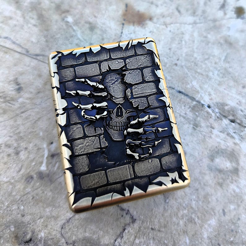 Heavy Armor Brass Lighter With Ultra-deep Engraving - - Custom Made ...