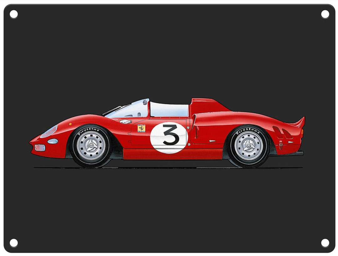 Ferrari Sports Car Metal Sign (15x20cm) - Etsy