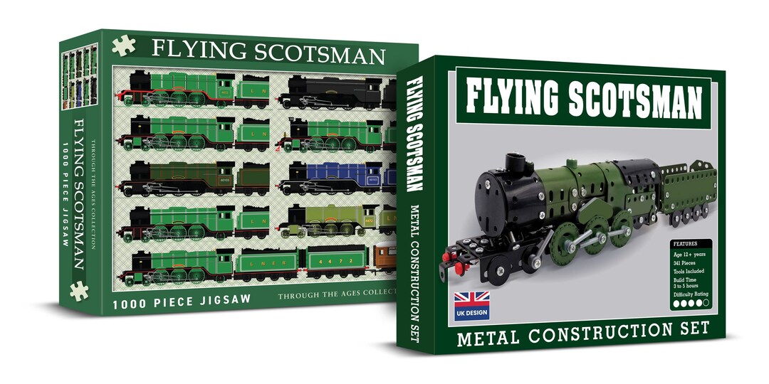 Flying Scotsman Metal Construction Set & 1000-piece Jigsaw Puzzle ...