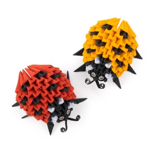 Make Your Own 3D Origami Ladybirds Kit - Etsy