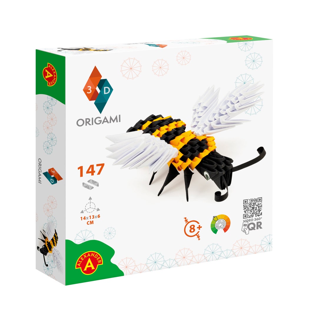 Make Your Own 3D Origami Bee Kit - Etsy