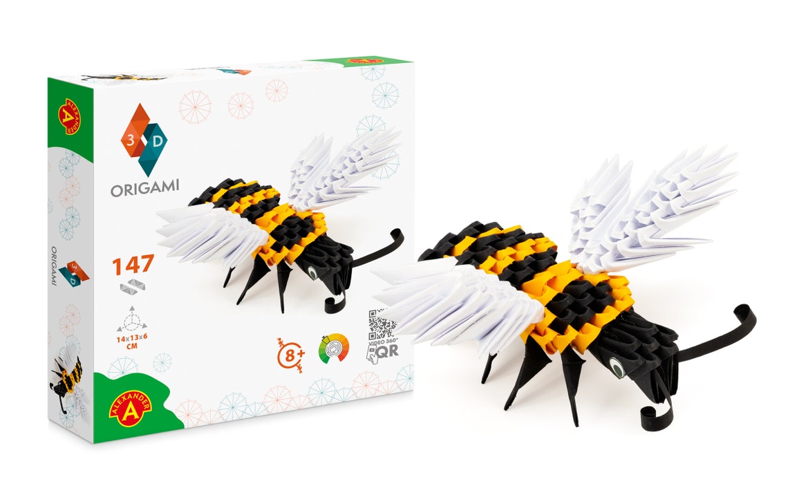 Make Your Own 3D Origami Bee Kit - Etsy