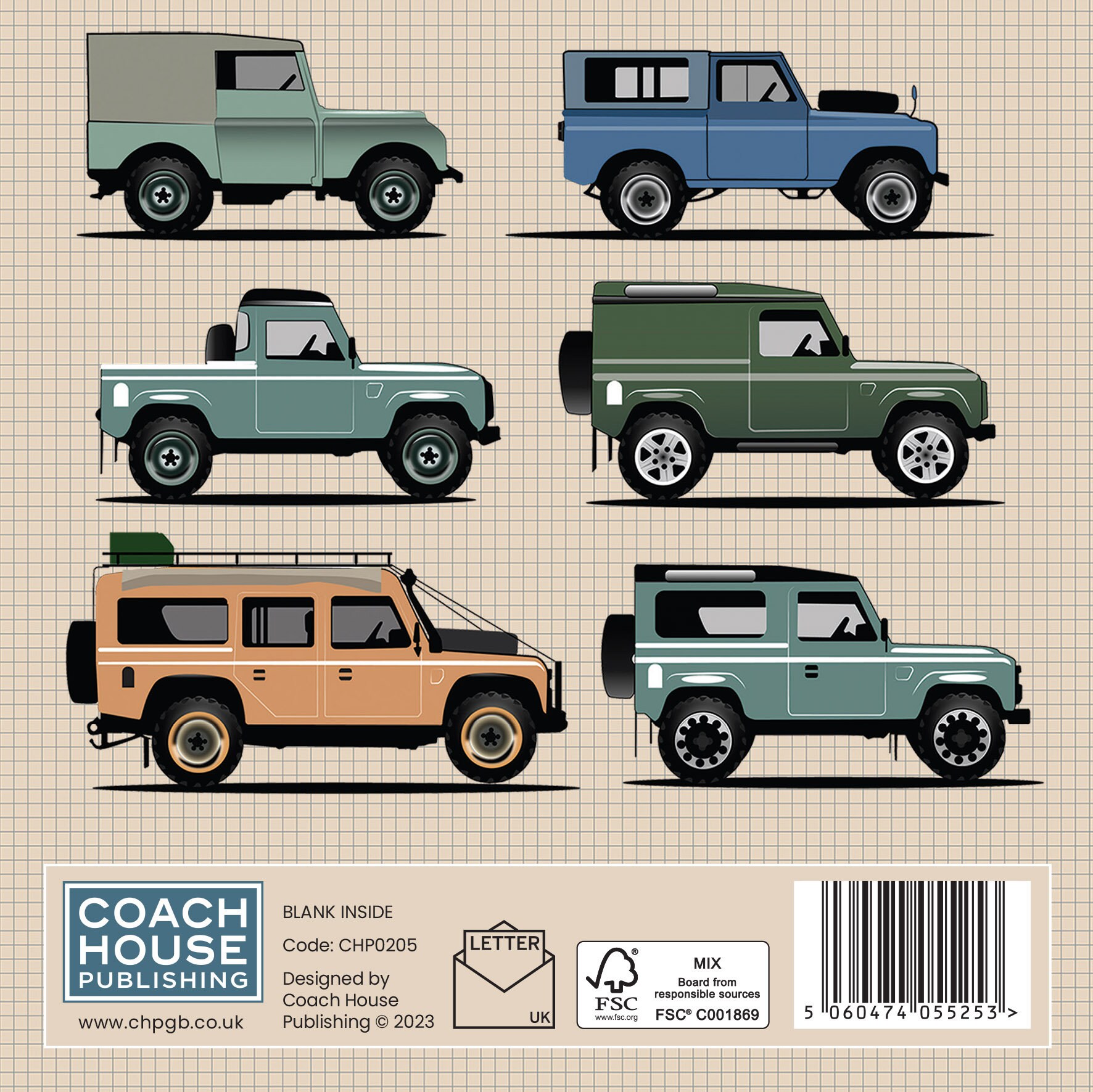 Land Rover Greetings Card (150x150 Blank) - Etsy
