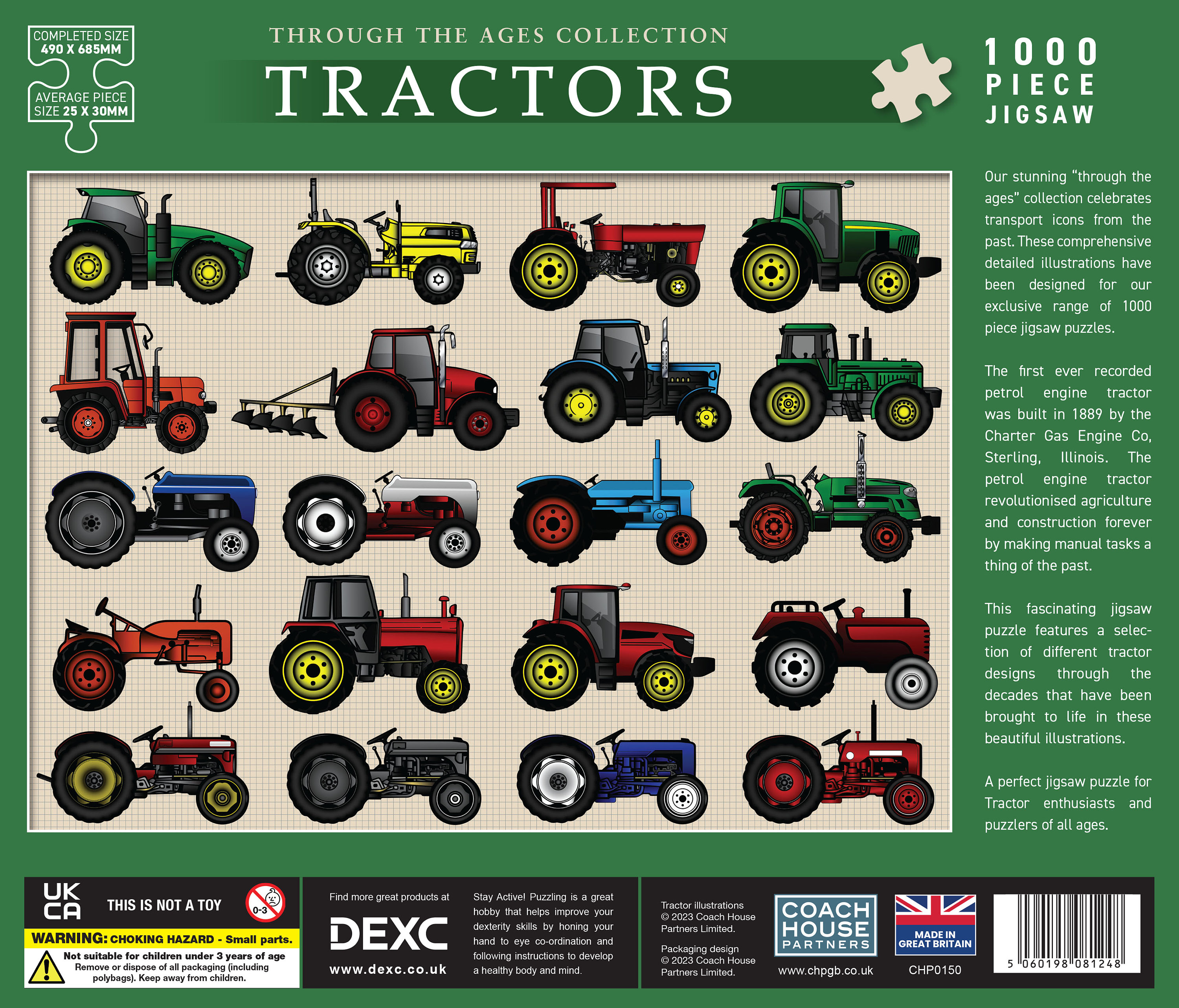 Tractor 1000 Piece Jigsaw Puzzle: Vintage Farm Equipment - Etsy