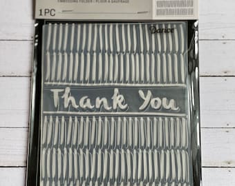 Embossing Thank You Folder - Etsy