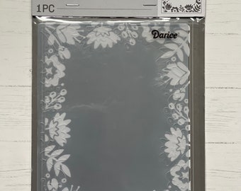Thank You Floral Embossing Folder by Darice - Etsy