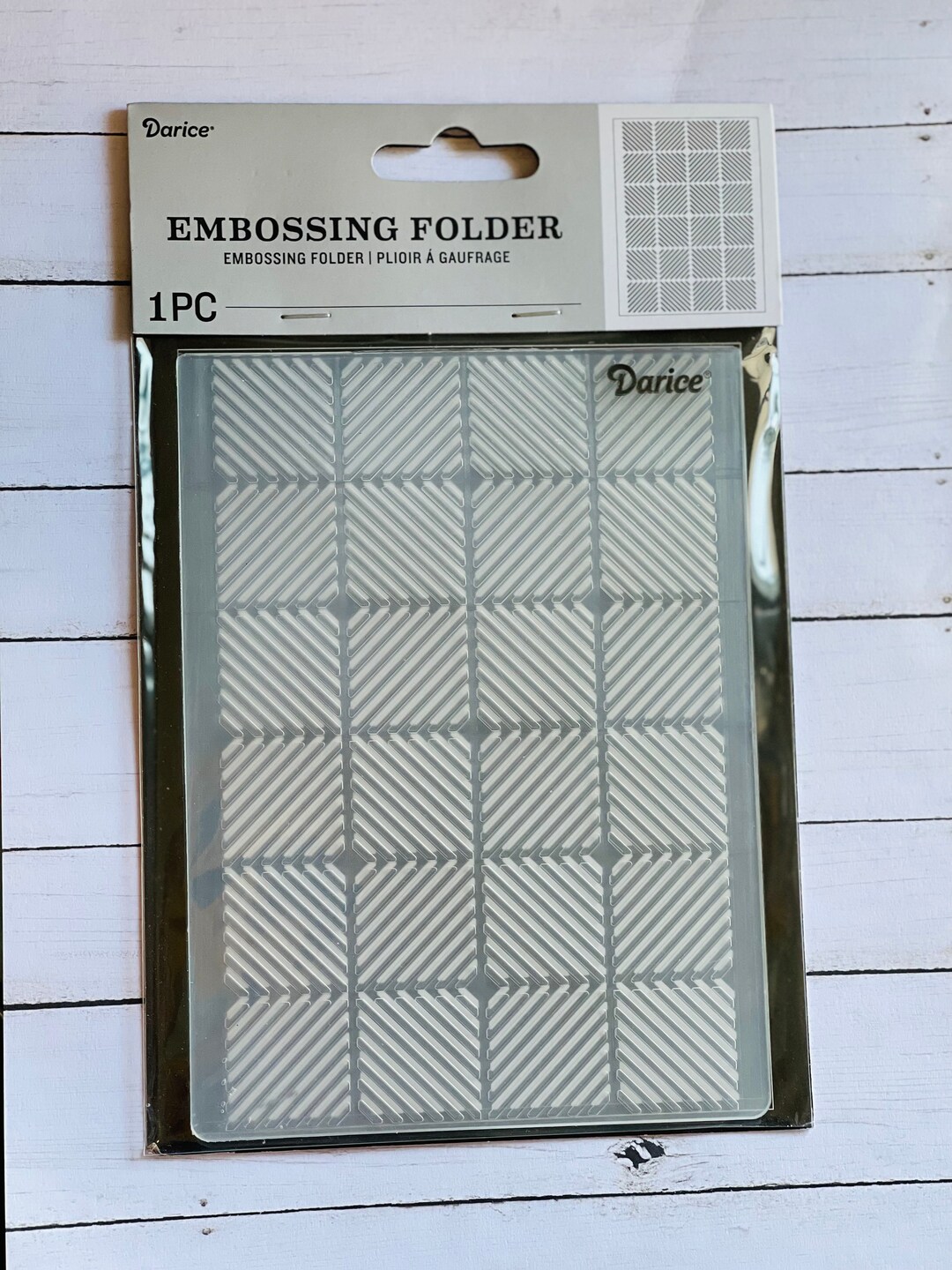 Diagonal Pattern Embossing Folder - Etsy