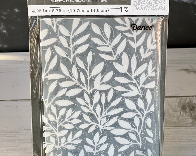 Leaf Background Embossing Folder - Etsy