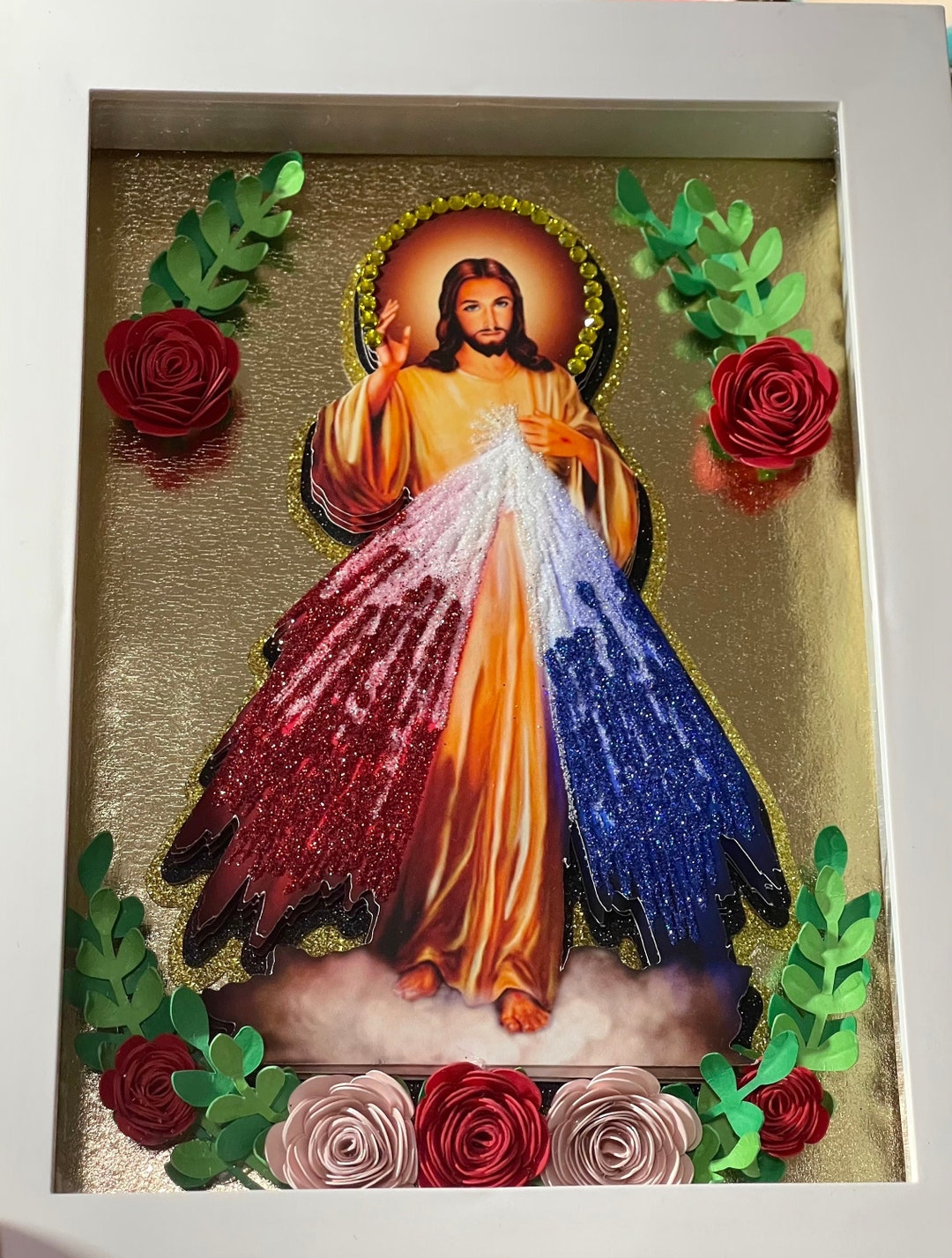 Divine Mercy/divina Misericordia Shadow Box - Etsy
