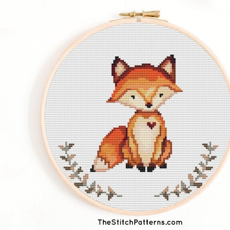 Fox Cross Stitch - Etsy