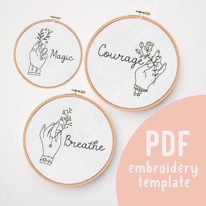 300+ Quotes Embroidery Pattern Bundle: Affirmation & Motivation (PDF ...