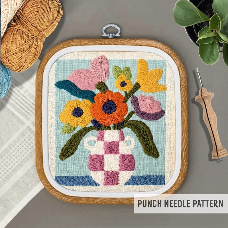 Punch Needle Wall Hanging - Etsy
