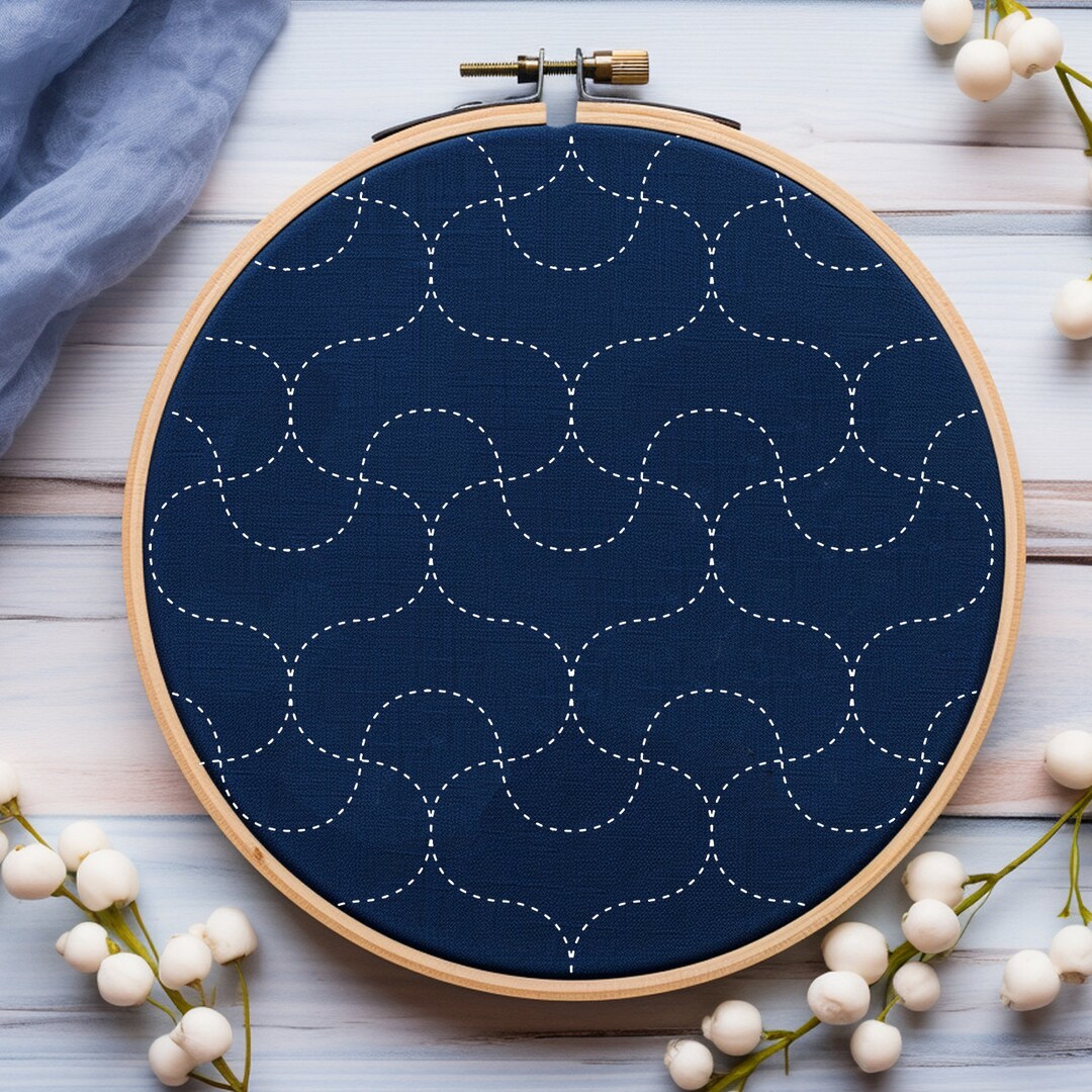 Sashiko Embroidery Pattern, Embroidery Transfers, Sashiko Mending ...