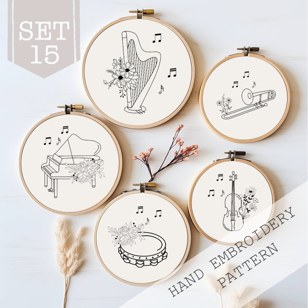 Super Bundle! PDF Pattern, Beginner Embroidery Pattern, DIY Embroidery ...
