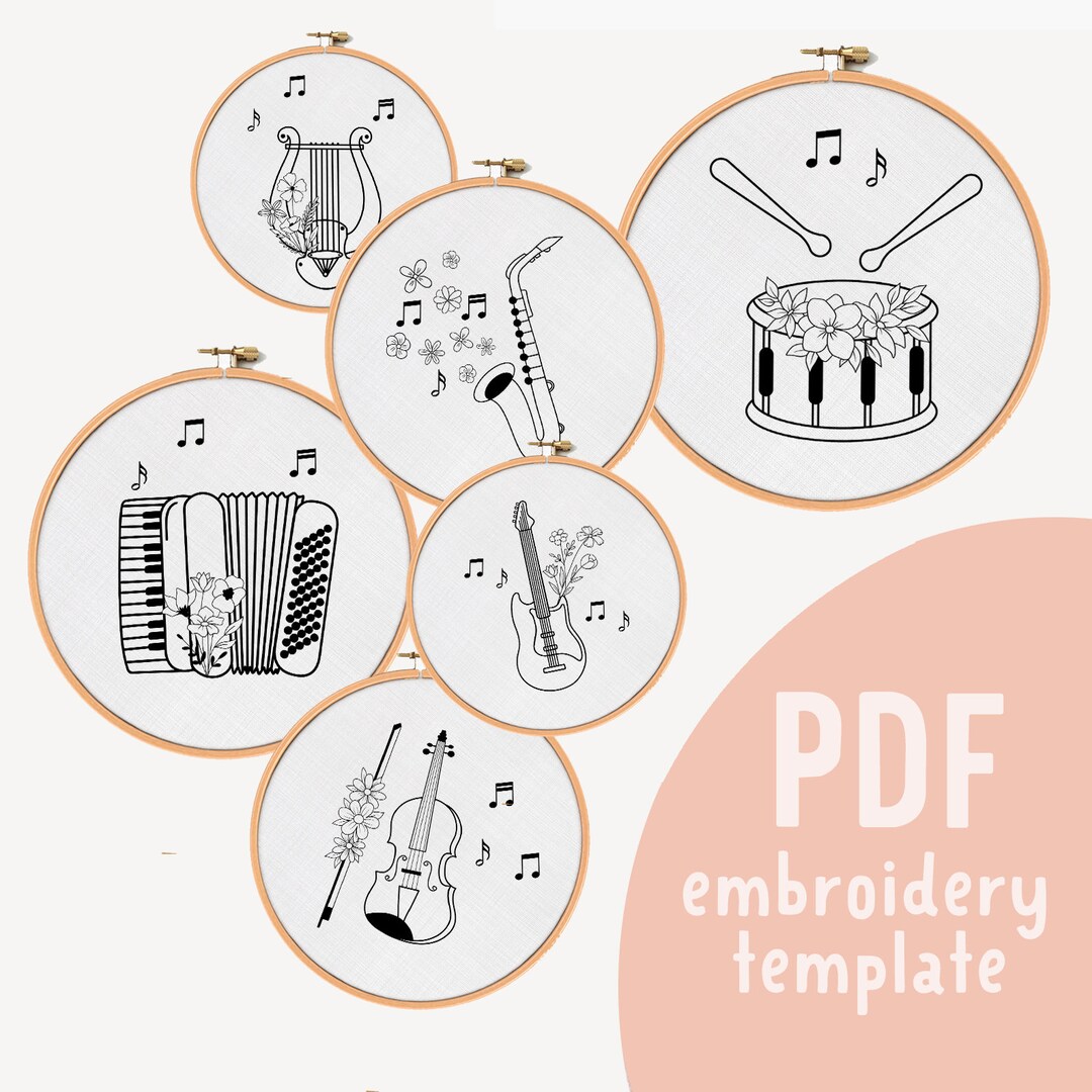Super Bundle PDF Pattern Beginner Embroidery Pattern DIY - Etsy