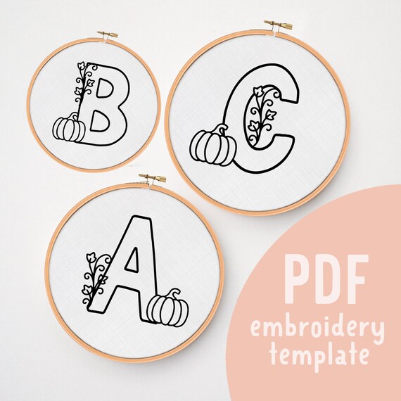 Alphabet Hand Embroidery Pattern a Modern Embroidery Pattern - Etsy