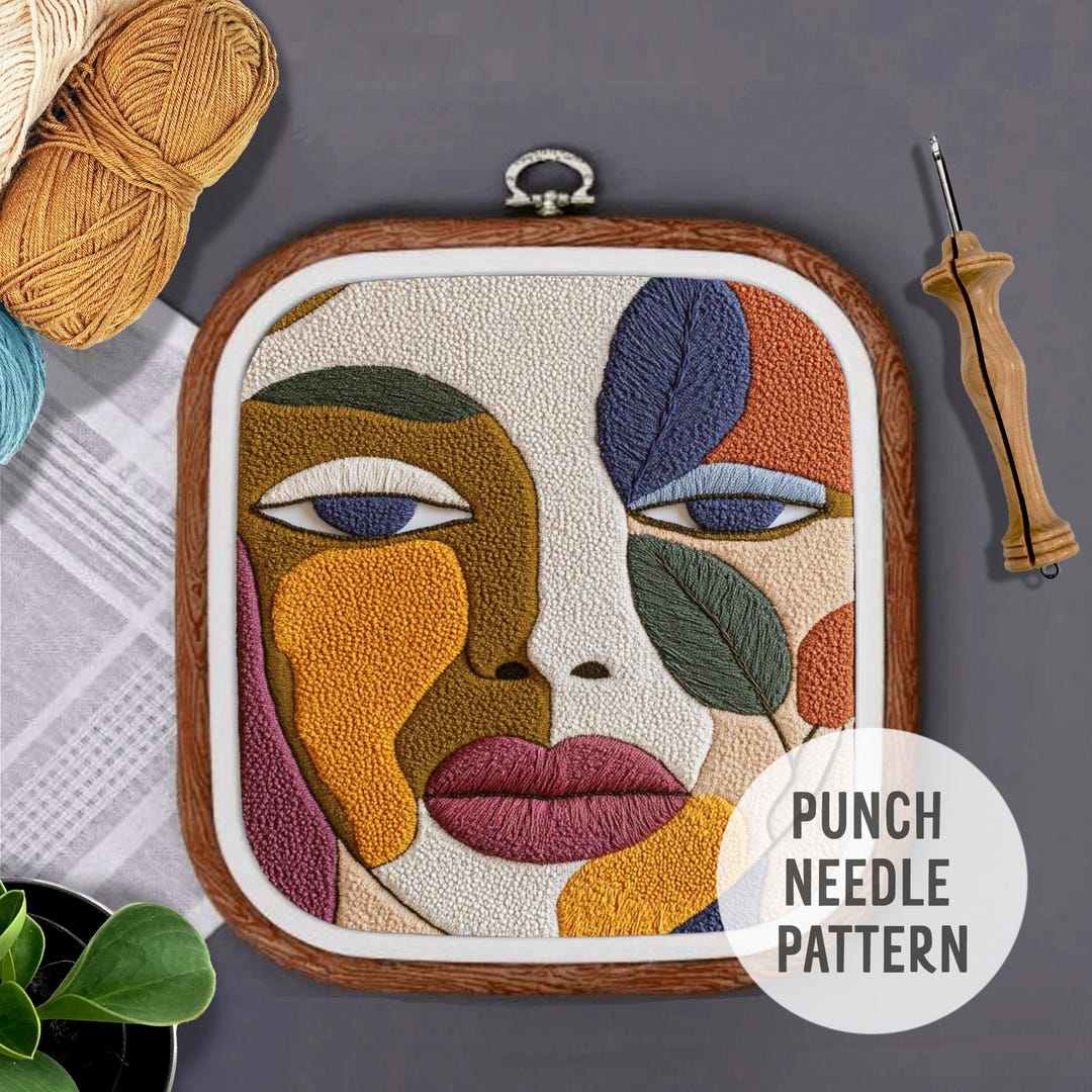 Plant Lady Punch Needle, Punch Needle Pattern, Punch Needling, Rug ...