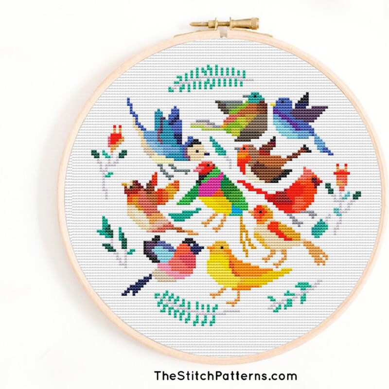 Bird Cross Stitch Pattern - Etsy