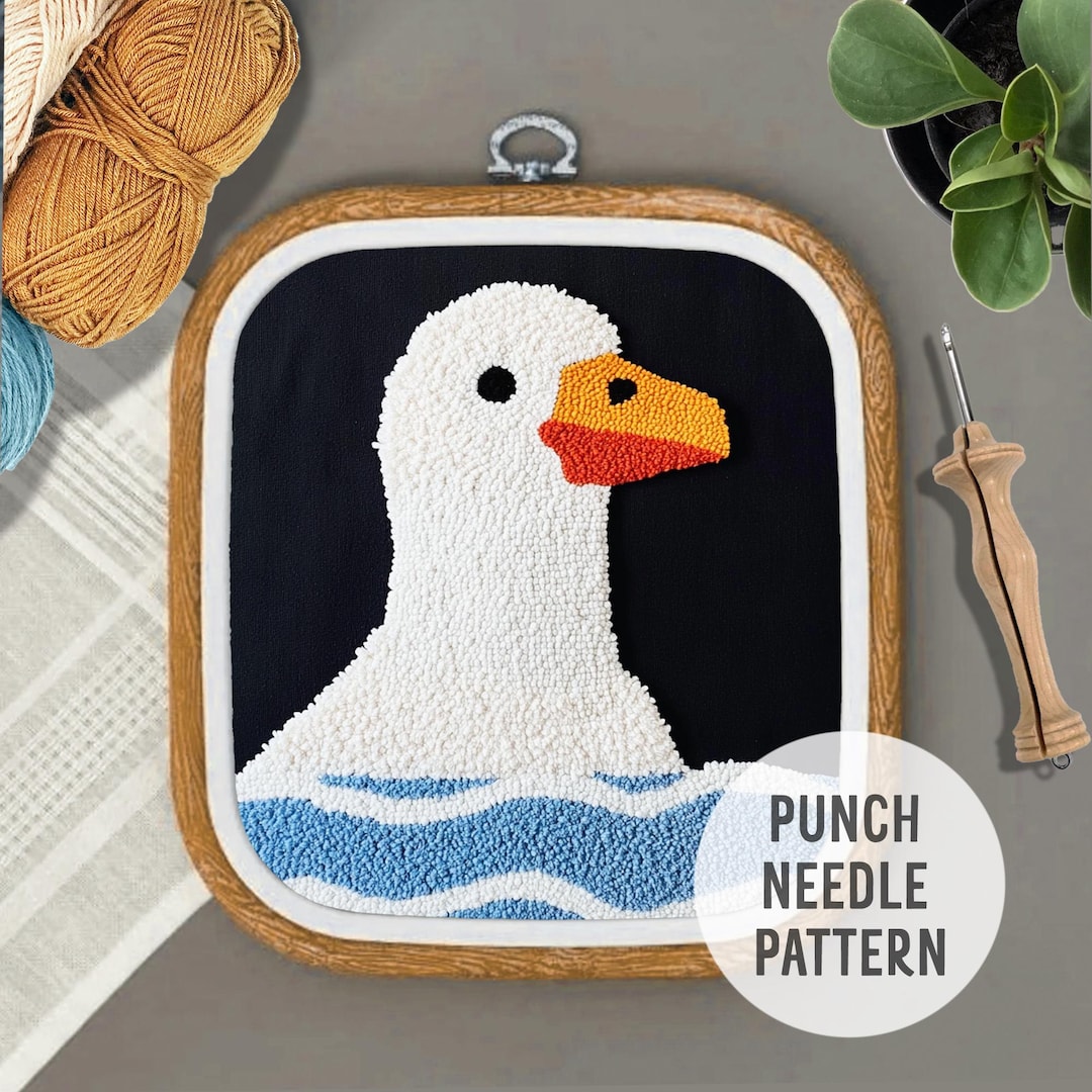 Punch Needle Pattern, Template, Printable Digital Pattern, Home Decor ...