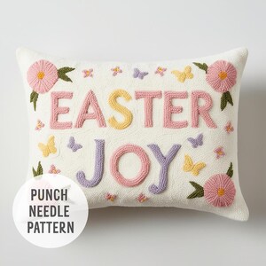 Set of 4 Easter Punch Needle Pattern, Easter Punch Needle, Punch Needle ...