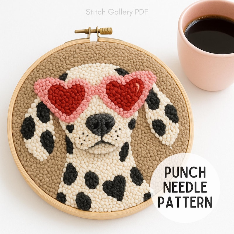 Dog Punch Needle Design - Etsy