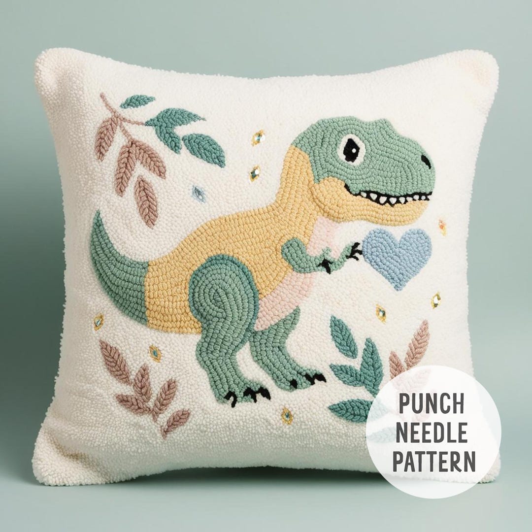Dinosaur Punch Needle Pattern: DIY Nursery Decor (PDF Pattern) - Etsy