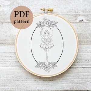 Ballerina Embroidery Pattern, Dancer Dance Ballet, Dancing Women ...