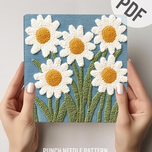 Daisy Dreams Punch Needle Pattern: Beginner Friendly Needlework (PDF ...