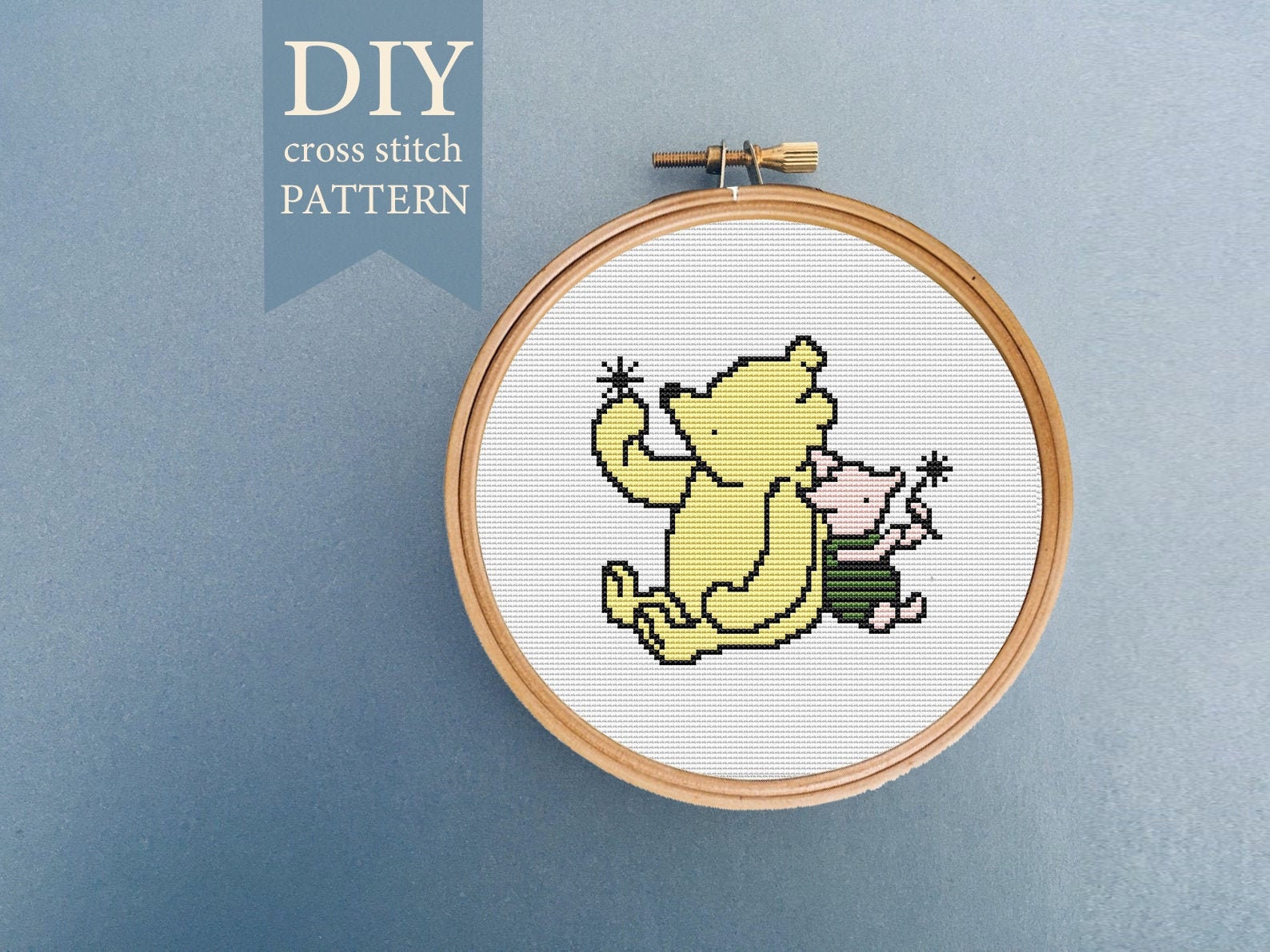 Winnie the Pooh Inspired Cross Stitch Pattern Pooh and | Etsy
