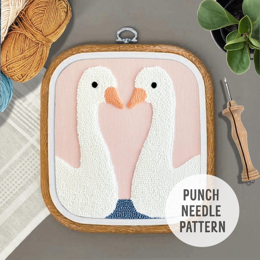 Punch Needle Art, Beginner Punch Needle, Farm Life Pattern, Printable ...