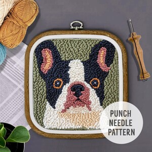 Dog Punch Needle, Beginner Punch Needle, Punch Needle, Magic Embroidery ...