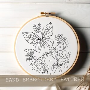 Embroidery Designs Flower, Butterfly Embroidery Pattern, Butterfly ...