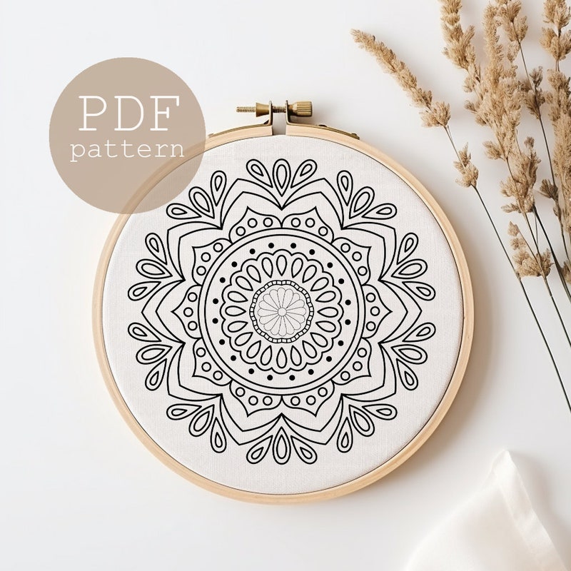 Mandala Embroidery - Etsy