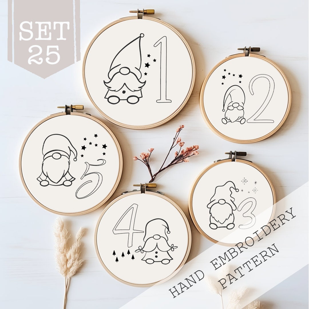 Stitching Christmas Calendar,diy Calendar, Advent Calendar Hand ...