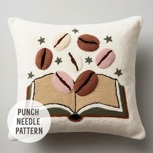 Set of 2 Reading Punch Needle Patterns, Punch Needle Pattern, Digital ...