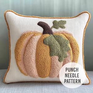 Pumpkin Punch Needle Pattern: Fall Home Decor (PDF Pattern) - Etsy