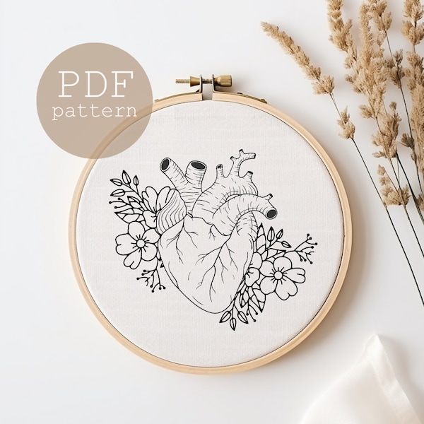 Heart Embroidery - Etsy