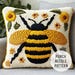 Bee Pillow: Punch Needle Embroidery Design, Beginner Friendly (PDF ...