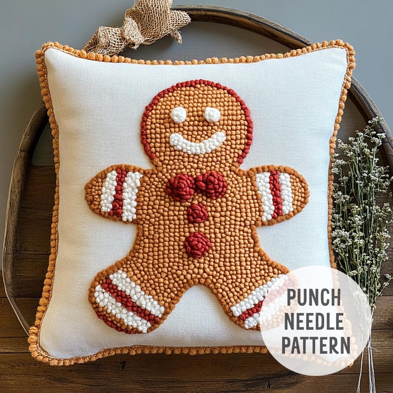 Gingerbread Cushion Cover - Etsy