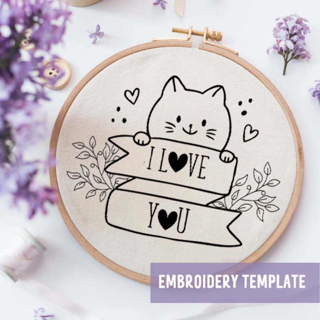 Love Hand Embroidery Pattern, Sampler Embroidery, Valentine Hand ...