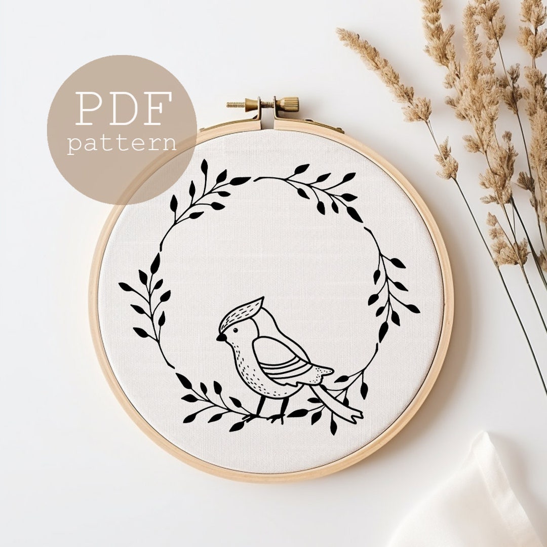 Set of 3 Bird Embroidery Pattern, PDF Pattern, Digital Download, Spring ...