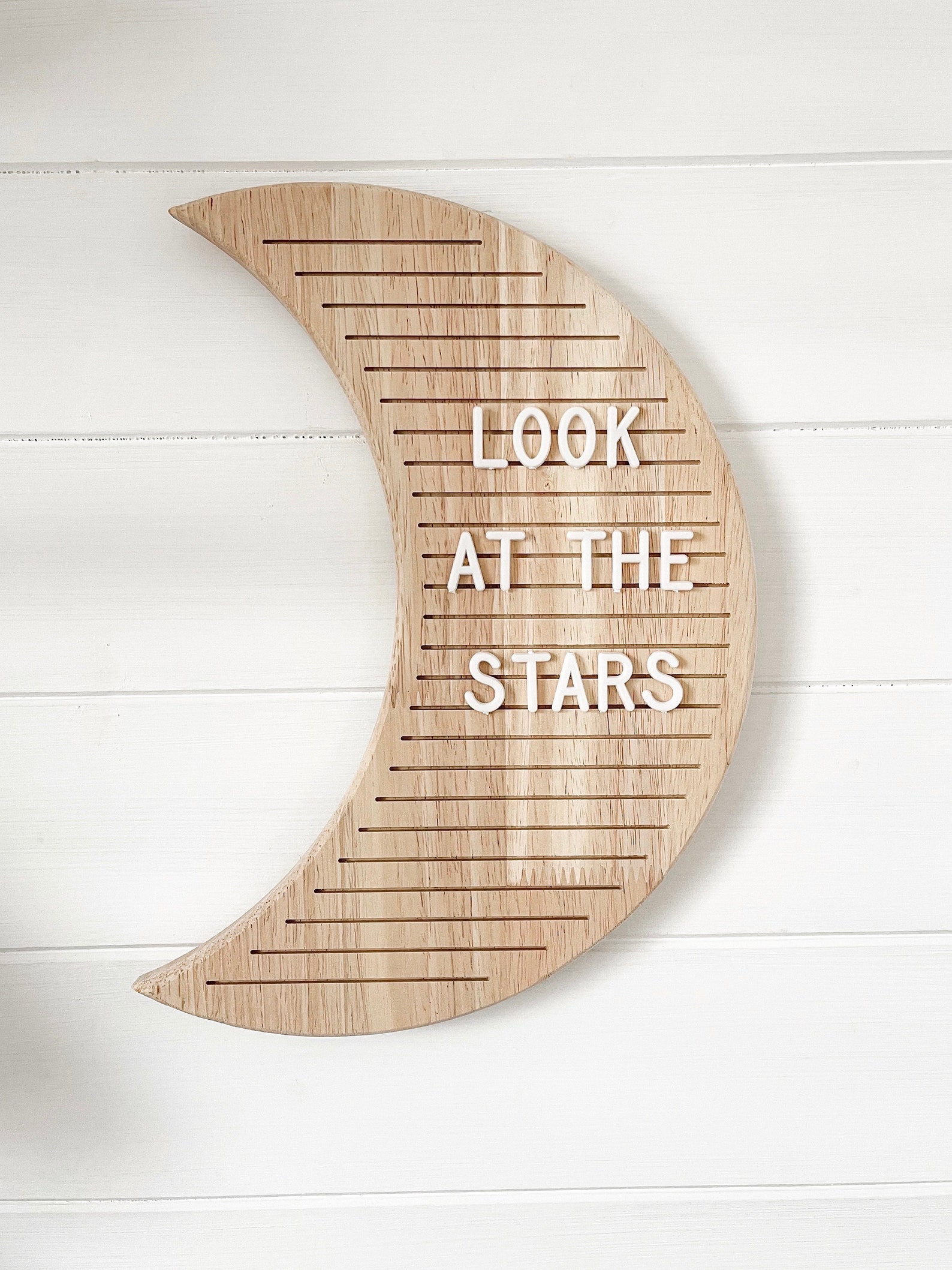 Moon Letter Board Wooden Letter Board Nursery Decor Moon | Etsy