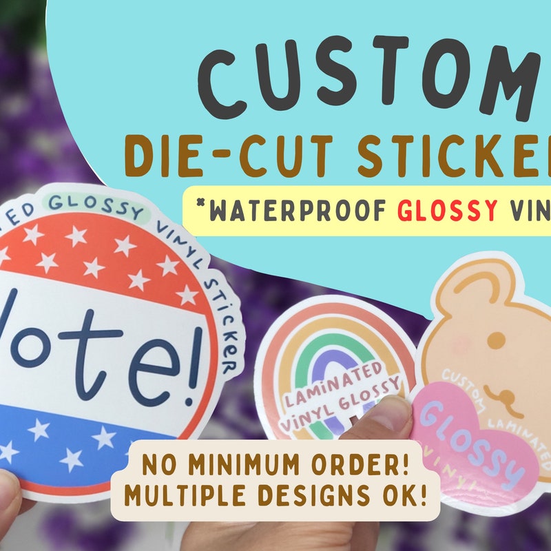 Glossy Vinyl Stickers - Etsy